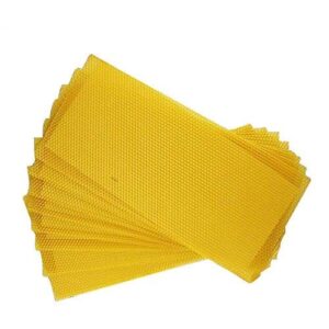 kisstaker 15pcs bee honey sheets beehive wax foundation beekeeping equipment bee comb honey frame