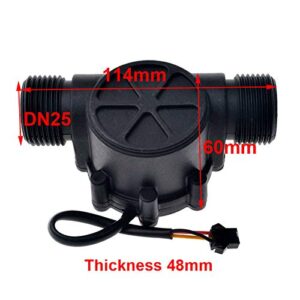 ALLPARTZ 2-100L/min 1 inch Water Flow Sensor Flowmeter Hall Flow Sensor Water Flowmeter Counter