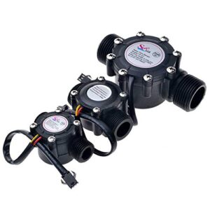 ALLPARTZ 2-100L/min 1 inch Water Flow Sensor Flowmeter Hall Flow Sensor Water Flowmeter Counter