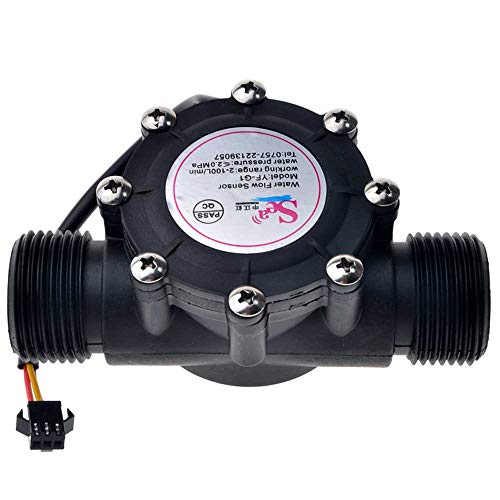 ALLPARTZ 2-100L/min 1 inch Water Flow Sensor Flowmeter Hall Flow Sensor Water Flowmeter Counter