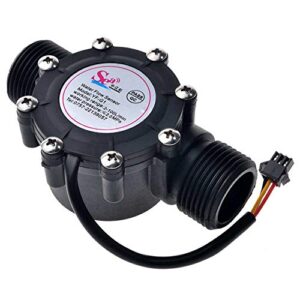 ALLPARTZ 2-100L/min 1 inch Water Flow Sensor Flowmeter Hall Flow Sensor Water Flowmeter Counter