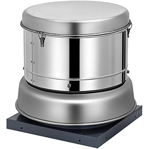 VEVOR 1000 CFM Roof Fan Up-blast Restaurant Exhaust Fan High Speed Direct Drive Up-blast Exhaust Fan 250W