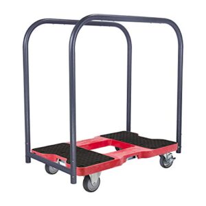 snap-loc 1200 lb professional e-track panel cart dolly red