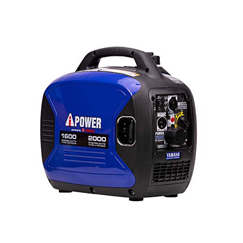 A-iPower Portable Inverter Generator, 2000W Ultra-Quiet Powered By Yamaha Engine RV Ready, EPA Compliant, Ultra Lightweight For Backup Home Use, Tailgating & Camping (SC2000i)