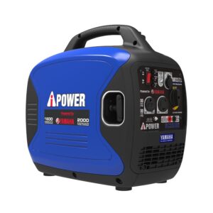 A-iPower Portable Inverter Generator, 2000W Ultra-Quiet Powered By Yamaha Engine RV Ready, EPA Compliant, Ultra Lightweight For Backup Home Use, Tailgating & Camping (SC2000i)