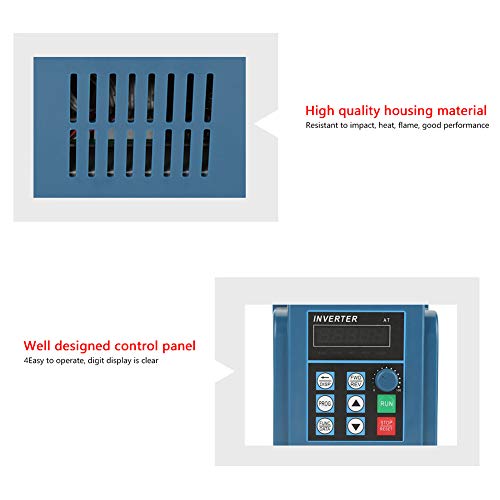 VFD Inverter AC 380V 4kW,Three-phase Variable Frequency Drive Inverter, VFD Speed Controller Inverter for 3-phase Motor