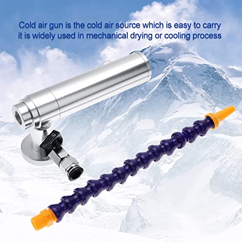 Professional Cold Air Dry Cooling Gun 6.9 bar 1000Btu 160mm Vortex Cold Air Gun with Flexible Tube(with Insulated Pipe)