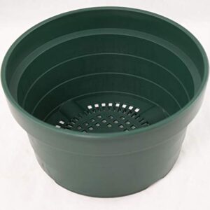 4 Gr Japanese Heavy Duty Round Plastic Bonsai / Succulent Pot 8.25"x 8.25"x 4.5"