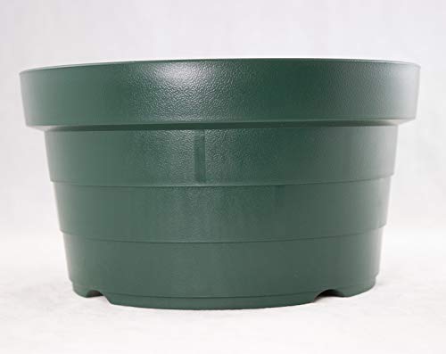 4 Gr Japanese Heavy Duty Round Plastic Bonsai / Succulent Pot 8.25"x 8.25"x 4.5"