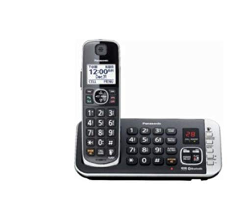 Panasonic KX-TGE674B Expandable Cordless Phone System with Digital Answering System - Black (Renewed)