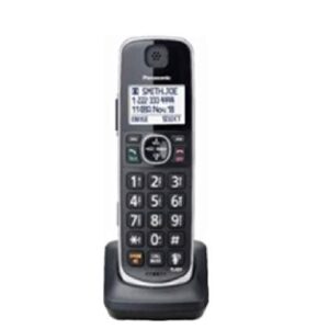 Panasonic KX-TGE674B Expandable Cordless Phone System with Digital Answering System - Black (Renewed)