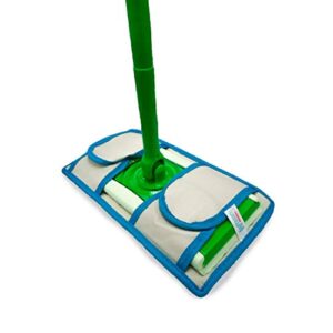 set of 2 microfiber weber’s wonders prime mop pads - washable - reusable - durable - works with swiffer and readymop heads