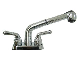 wasserman 11053020 - wasserman 11053020-universal laundry tub faucet | pull out spray spout, non-metallic abs plastic, chrome finish