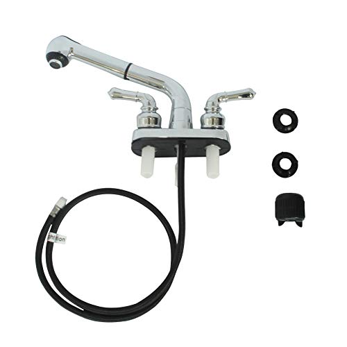 Wasserman 11053020 - Wasserman 11053020-Universal Laundry Tub Faucet | Pull Out Spray Spout, Non-Metallic ABS Plastic, Chrome Finish