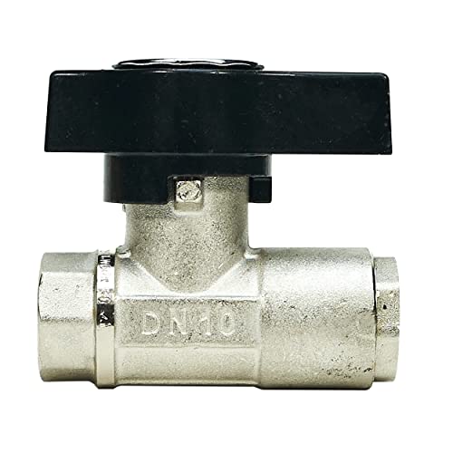 MTM Hydro Ball Valve for Pressure Washer Gun, Foam Cannons, High Pressure Power Washer Shut Off Valve Plated Brass 3/8” Female BSP 3000 PSI