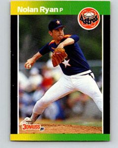 1989 donruss #154 nolan ryan last houston astros card - mint condition ships in new holder