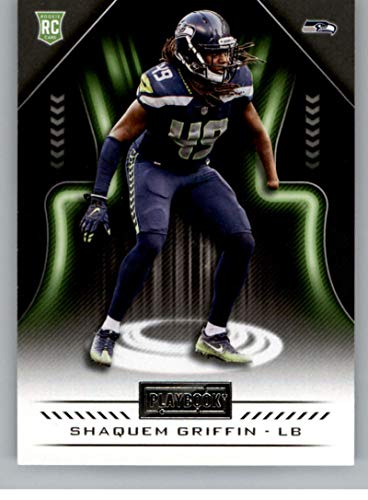 2018 Playbook Football #166 Shaquem Griffin RC Rookie Card Seattle Seahawks Rookie Official NFL Card Produced by Panini