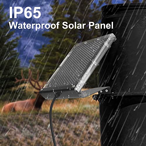 POWOXI 6V 1.5W Solar Panel to Recharge Deer Feeder Battery Waterproof Outdoor Solar Charger with Mounting Bracket (6v Deer Feeder Solar Panel 1.5W)