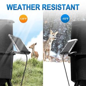 POWOXI 6V 1.5W Solar Panel to Recharge Deer Feeder Battery Waterproof Outdoor Solar Charger with Mounting Bracket (6v Deer Feeder Solar Panel 1.5W)