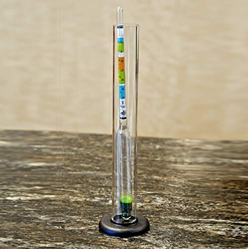 Fermtech 14" Hydrometer Test Jar for Beer or Wine Sampling, Plastic by Ubrewusa