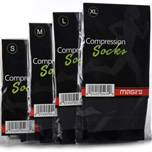 Masirs Ankle Compression Socks - A Toeless Foot Sleeve, Splint for Women Neuropathy, Ankle Swelling Relief, Heel Pain.