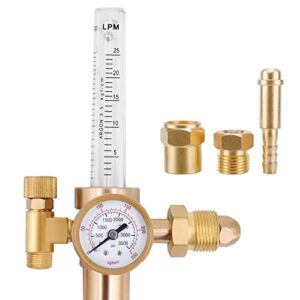 hzxvogen flowmeter argon co2 gas regulator tig mig welding pressure reducer flow gauge