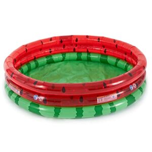 intex 66-inch round inflatable outdoor kids swimming and wading watermelon pool for ages 2 and up