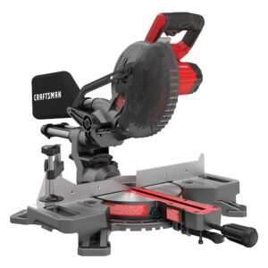 craftsman v20 miter saw kit, 7-1/4 inch, cordless, battery and charger included (cmcs714m1)