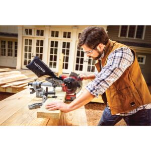 CRAFTSMAN V20 Miter Saw Kit, 7-1/4 inch, Cordless, Battery and Charger Included (CMCS714M1)