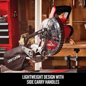 CRAFTSMAN V20 Miter Saw Kit, 7-1/4 inch, Cordless, Battery and Charger Included (CMCS714M1)