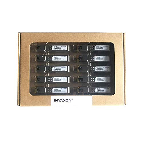 INVAXON 10Pack 10/100/1000BASE-T Copper SFP for GLC-T GLC-TE SFP-GE-T RJ45 Copper SFP Transceiver Module up to 150m