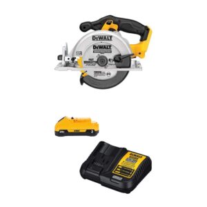 dewalt dcs391b 20-volt max li-ion circular saw (tool only) with dcb230c 20v battery pack