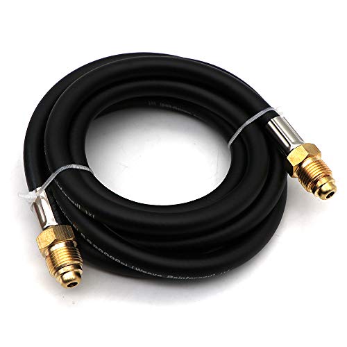 KIPA Gas Hose For For Argon Flowmeters Regulators TIG Welder MIG Welding CO2 Flowmeter 10 to 60 CFH - 0 to 4000 psi pressure gauge CGA580 Fits Miller Lincoln Mig Tig (Gas Hose)