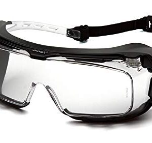 Pyramex Cappture Over Prescription Safety Glasses, Clear H2MAX Anti-Fog Lens w/Rubber Gasket