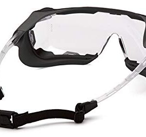 Pyramex Cappture Over Prescription Safety Glasses, Clear H2MAX Anti-Fog Lens w/Rubber Gasket