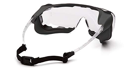 Pyramex Cappture Over Prescription Safety Glasses, Clear H2MAX Anti-Fog Lens w/Rubber Gasket