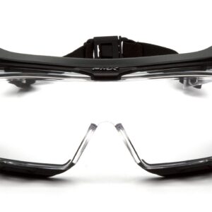 Pyramex Cappture Over Prescription Safety Glasses, Clear H2MAX Anti-Fog Lens w/Rubber Gasket