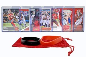 mike evans football cards (7) assorted bundle - tampa bay buccaneers trading card gift set