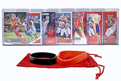 Mike Evans Football Cards (7) Assorted Bundle - Tampa Bay Buccaneers Trading Card Gift Set