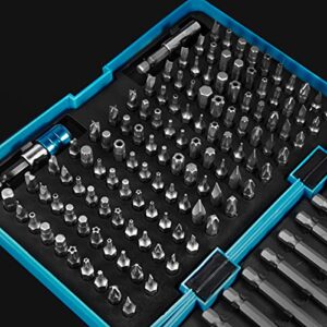 stark premium 148-piece screwdriving bit set hex tamper phillips torx head with storage case