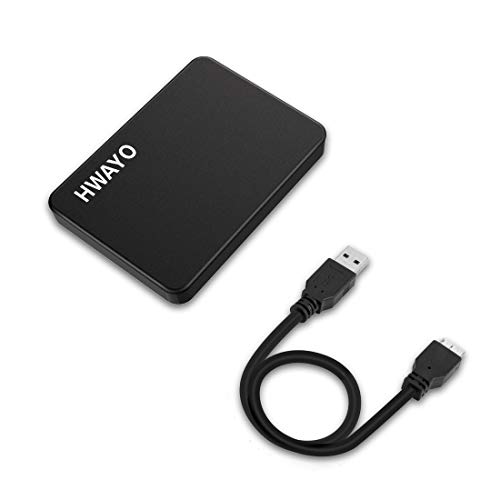 HWAYO 1TB Portable External Hard Drive Ultra Slim 2.5'' USB 3.0 HDD Storage for PC, Desktop, Laptop, MacBook, Chromebook, Xbox One