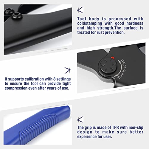 iCrimp Battery Cable Lug Crimping Tool for Open Barrel Lug,Lead-Free OEM Battery Terminals,B Type Crimper for AWG 13-3