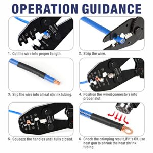 iCrimp Battery Cable Lug Crimping Tool for Open Barrel Lug,Lead-Free OEM Battery Terminals,B Type Crimper for AWG 13-3