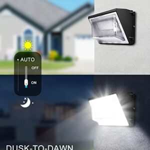 LEDMO 120W LED Wall Pack Light with Dusk-to-Dawn Photocell15840LM 5000K Daylight Outdoor Security Lighting Commercial and Industrial LED Wall Lights for Garages|Warehouses|Factories|House