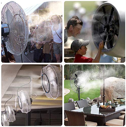 H&G lifestyles Outdoor Fan misting for patios Water Mister Cooling Patio Connects Any Outdoor Fan to Convert misting Fan Turns Heat Down by 20 Degrees（Fan not Included）