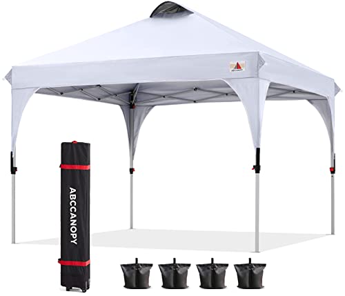 ABCCANOPY Outdoor Pop up Canopy Tent 8x8 Camping Sun Shelter-Series,White