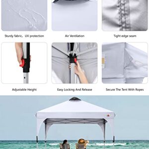 ABCCANOPY Outdoor Pop up Canopy Tent 8x8 Camping Sun Shelter-Series,White