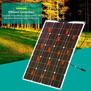 80W Semi Foldable Solar Panel Mono Semi Flexible Solar Panel Battery Charging for Smart Car RV Boat Caravan