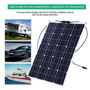 80W Semi Foldable Solar Panel Mono Semi Flexible Solar Panel Battery Charging for Smart Car RV Boat Caravan