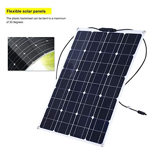 80W Semi Foldable Solar Panel Mono Semi Flexible Solar Panel Battery Charging for Smart Car RV Boat Caravan